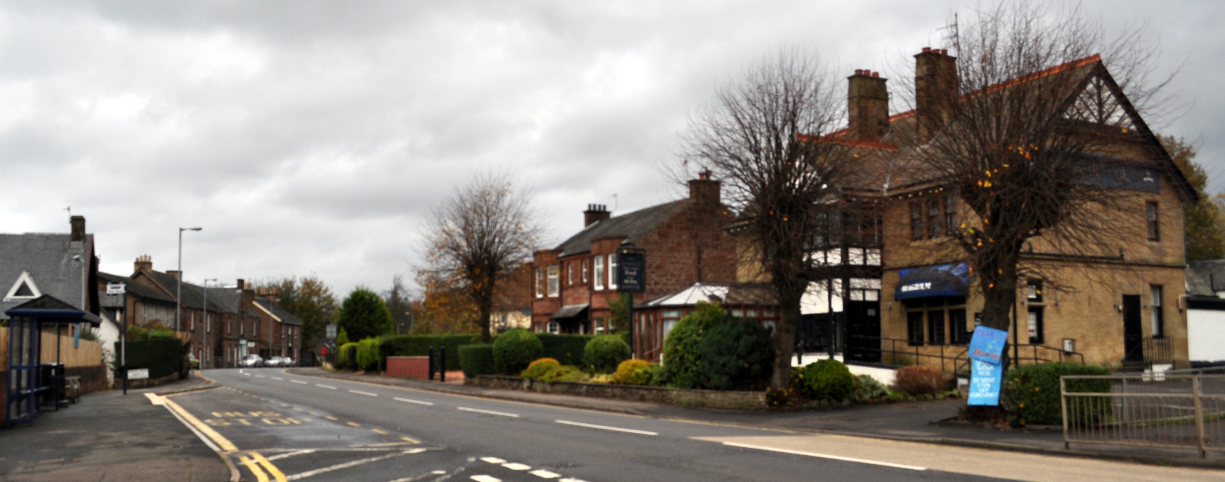 Cardross – the Muirholm Hotel on the Main Street – THE DEMOCRAT